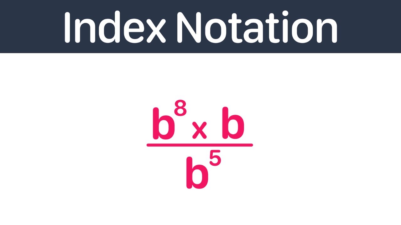 Index Notation (Algebra) | GCSE Maths