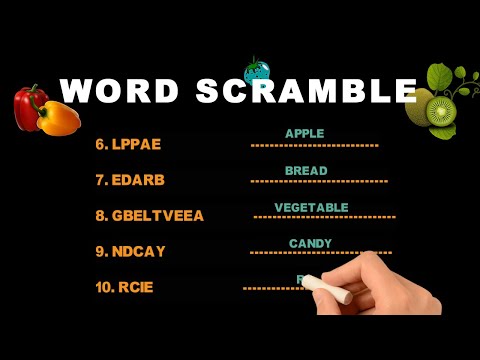 Word Scrambles Game | Puzzle Game | Word Jumble | word scrambles In English Vocabulary