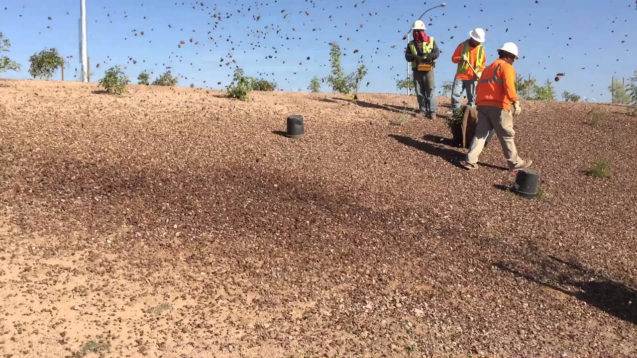 Landscape Granite Spreading
