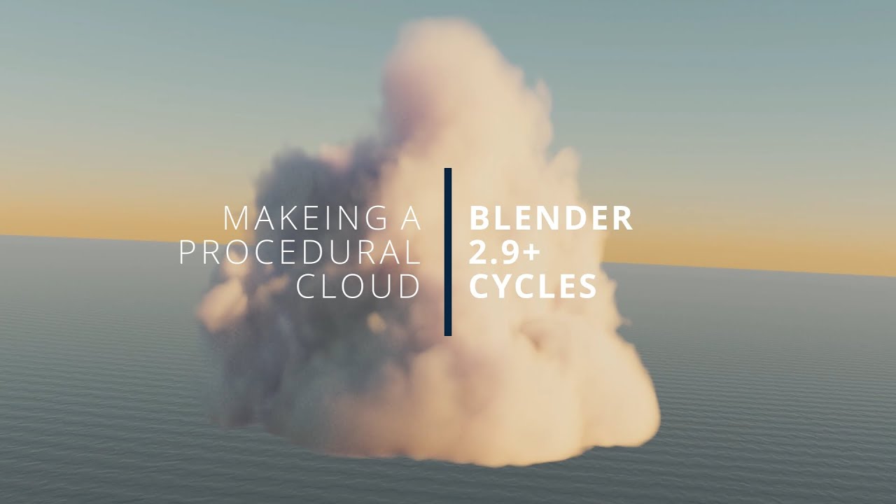 Making a 100% procedural Cloud in Blender, hell yeah!