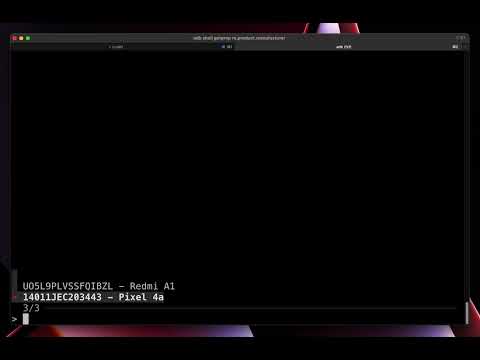 adb - with device selection