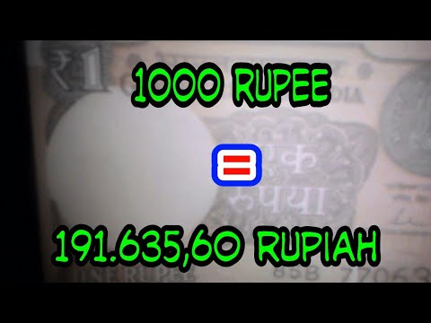 TERJAWAB! 1000 rupee berapa rupiah