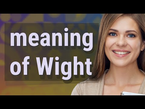 Wight | meaning of Wight