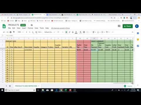 eBay Dropshipping Product Research, Profit Calculator, and Excel Sheets