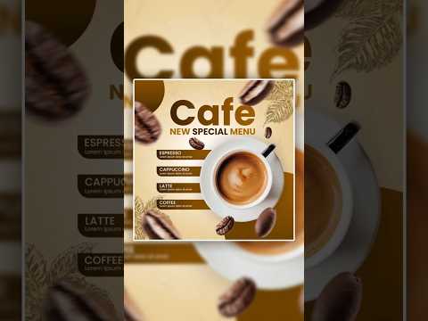 Coffee Poster Design in Photoshop | Graphic Design