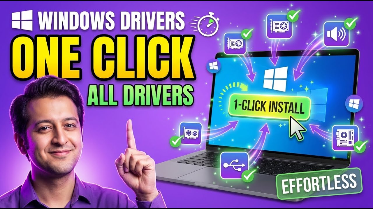 Install Windows Drivers in One Click | Effortless Driver Setup Guide