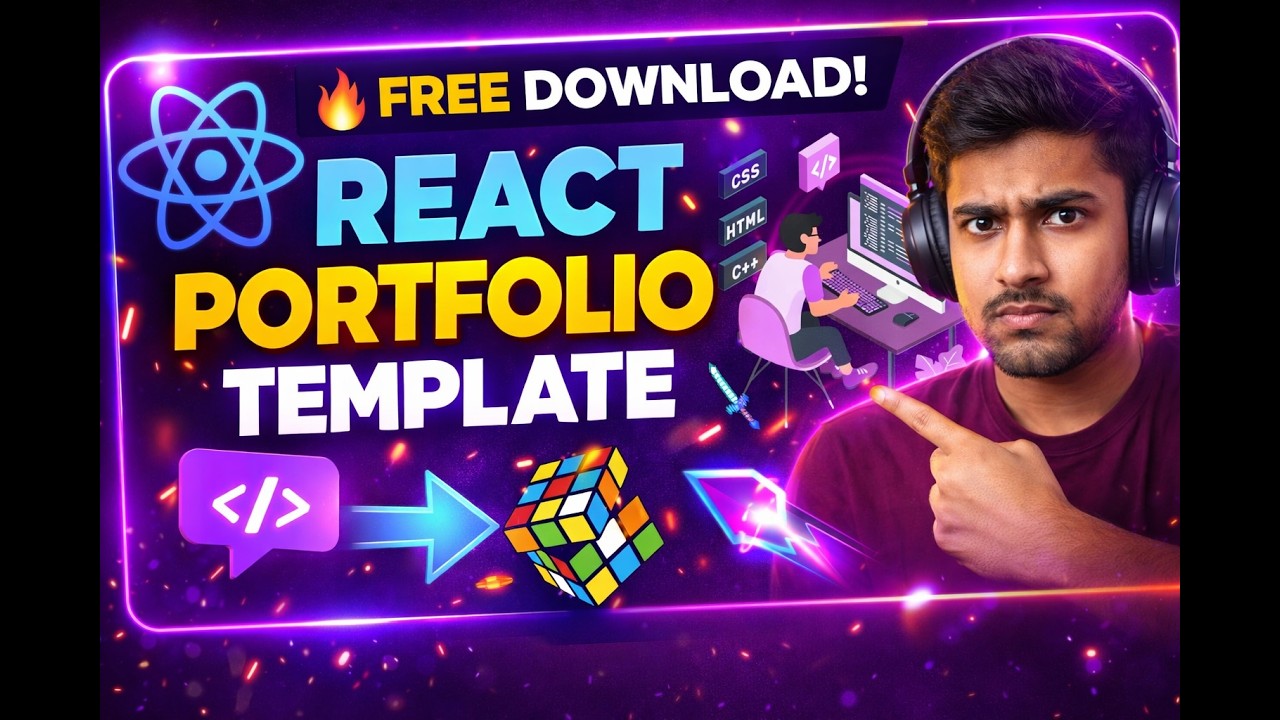 Modern Portfolio Website Template (ReactJs)🔥| (Ready Template) |Frontend Project ⚡| #code #portfolio