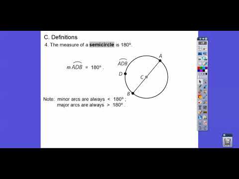 Central and Inscribed Angles of a Circle - Module 24.1