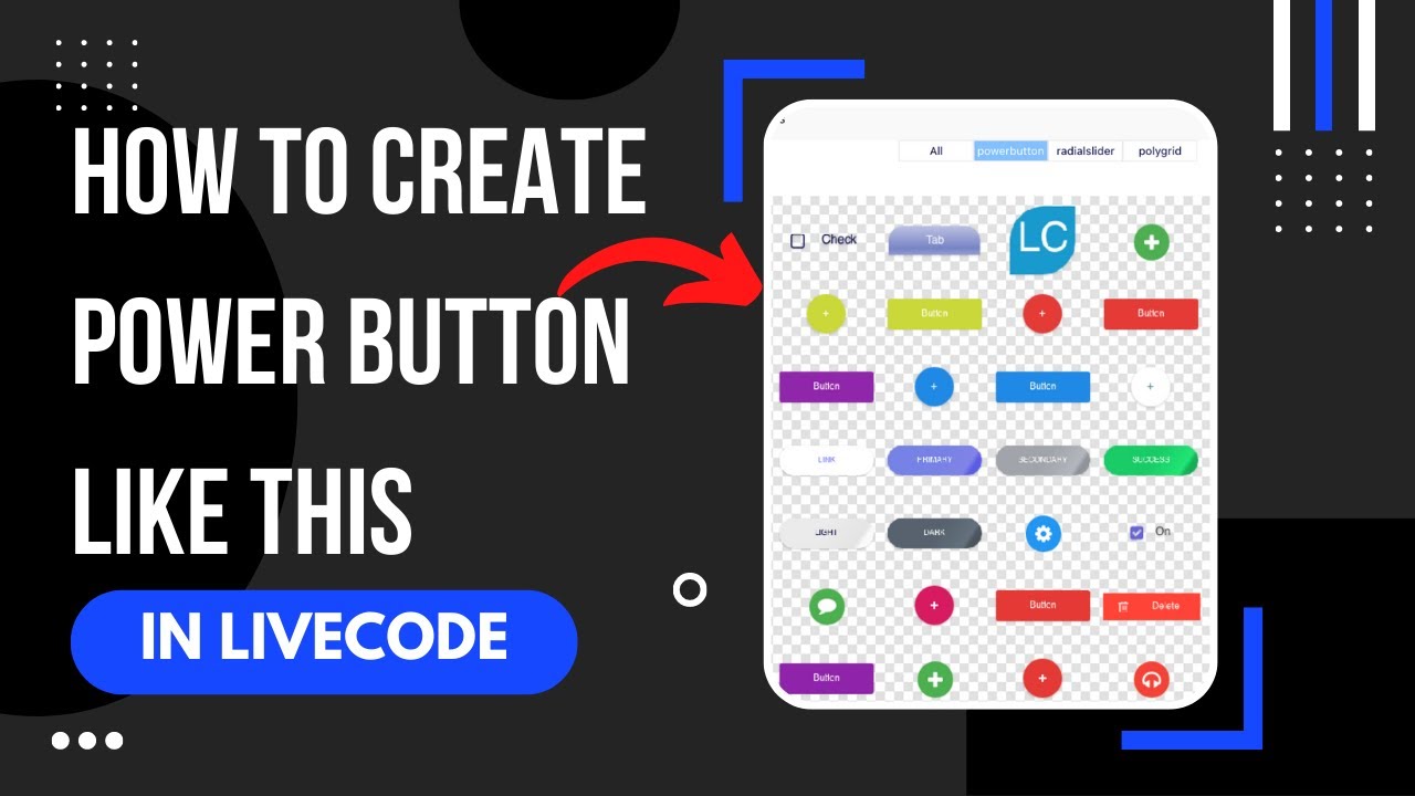 Make Power Button Widgets in LiveCode in Less than 10 minutes #lowcode #lowcodeplatform