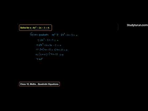 Solve for x : 8x2-2x-3=0.