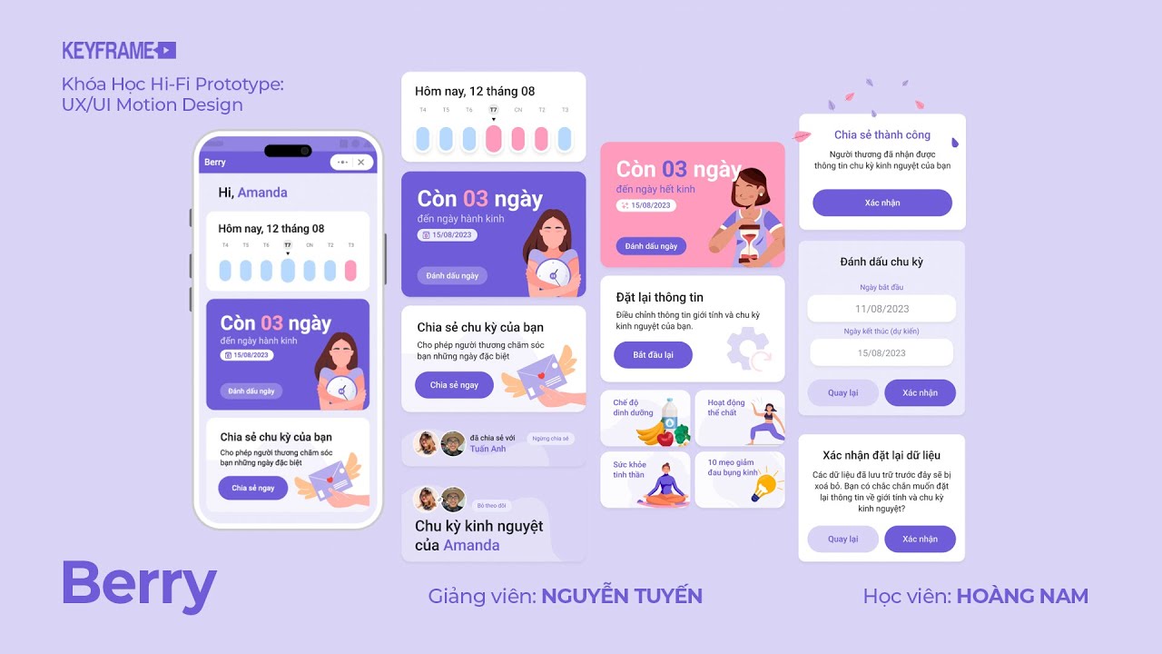 Khóa học Hi-fi Prototype: UX/UI Motion Design - Keyframe