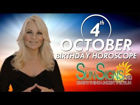 October 4th Zodiac Horoscope Birthday Personality - Libra - Part 1