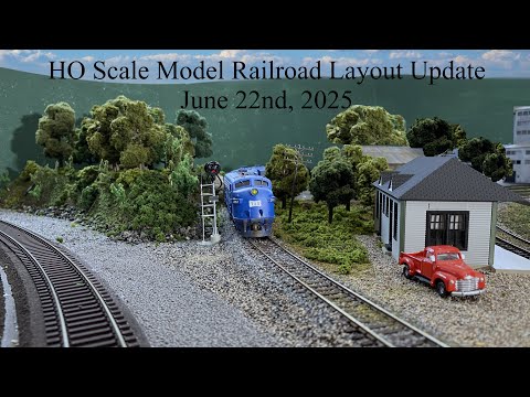 HO Scale Model Railroad layout Update for June 22nd, 2025