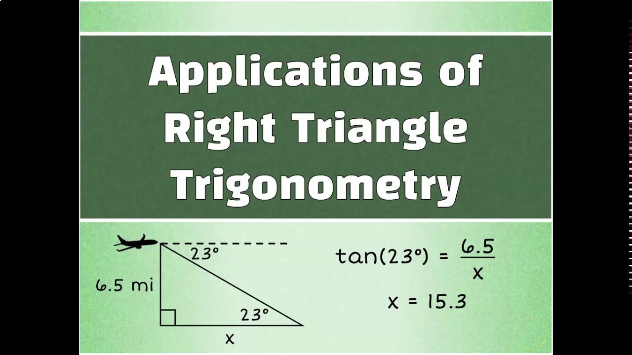 Applications of Right Triangle Trigonometry