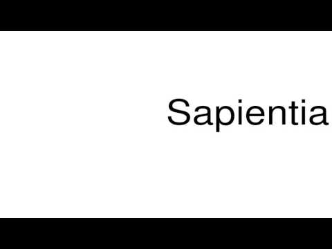 How to pronounce Sapiential