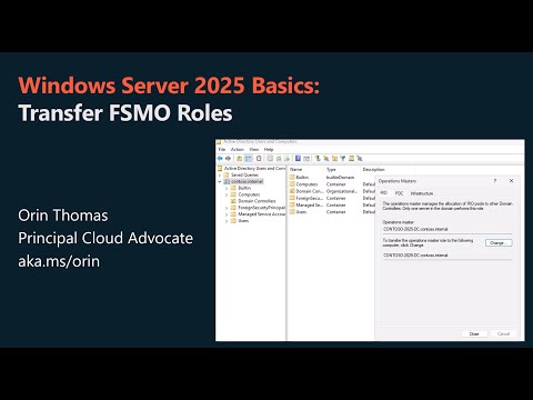 Windows Server 2025: Transfer FSMOs to Windows Server 2025 Domain Controller