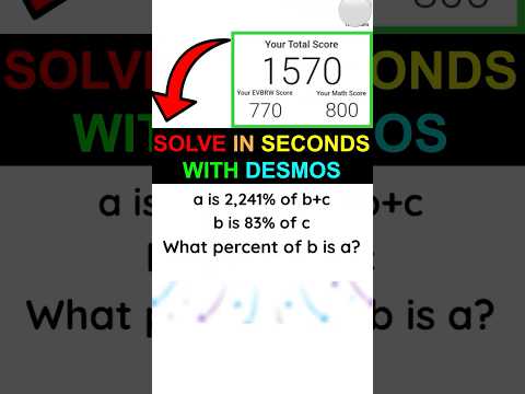 How to hack the SAT math section