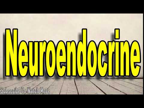 How to Pronounce Neuroendocrine