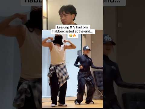 Taehyung & Leejung Lee dance 😍🔥 REACTION! (V from BTS) What's Your Fantasy #shorts