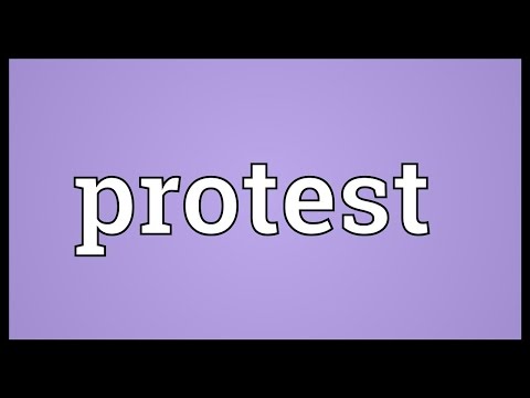 Protest Meaning