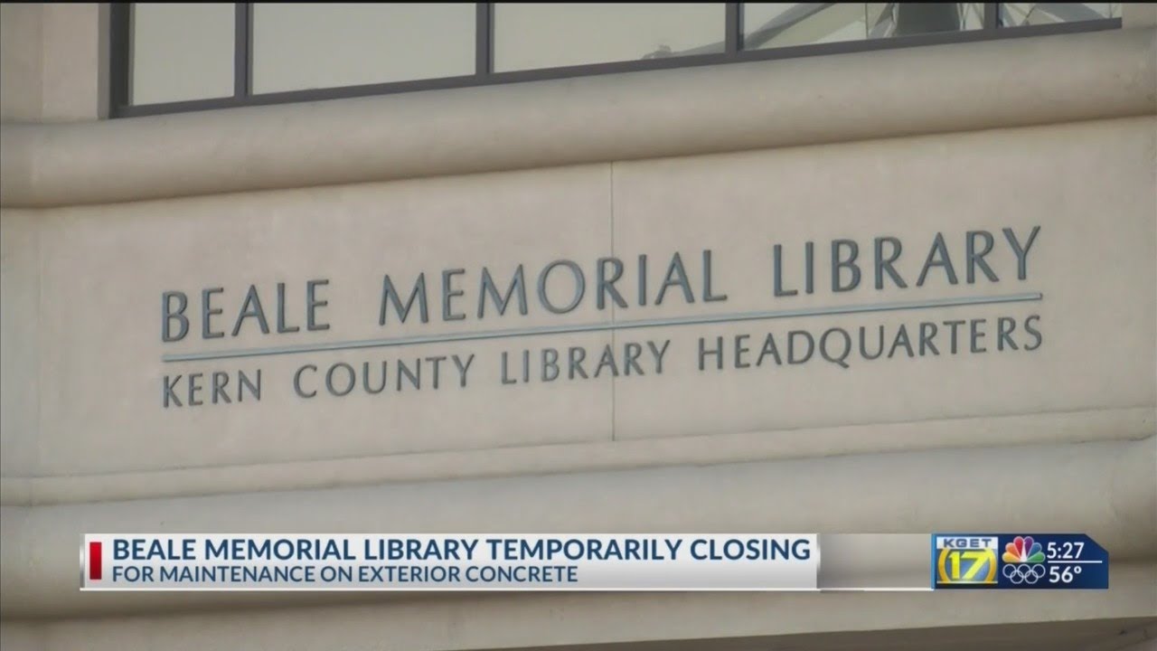 Beale Memorial Library closing 2 weeks for maintenance