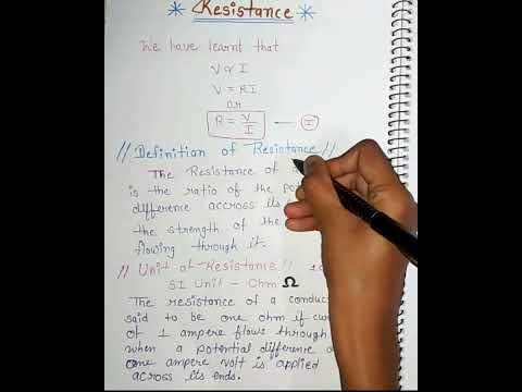 // Resistance Definition //