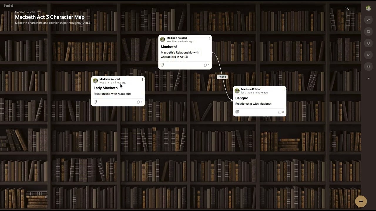 How to Make Macbeth Character Map Padlet