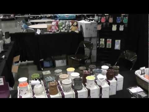 My husband explains our Scentsy booth at the Tucson Home and Garden Show