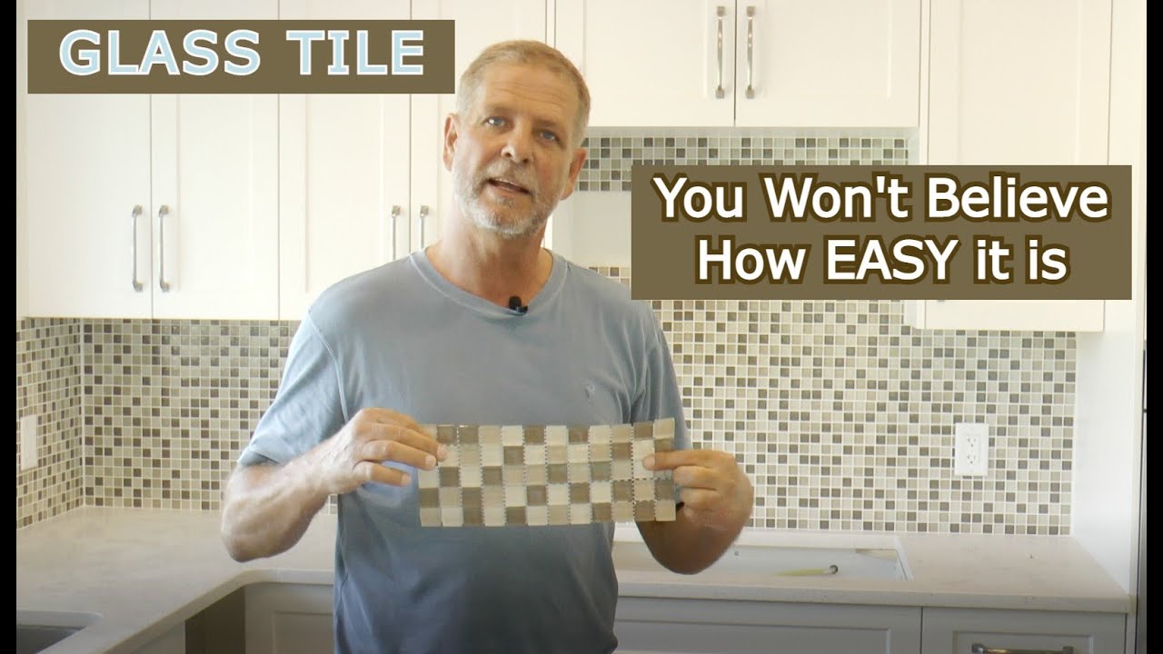 DIY Glass tile backsplash for beginners
