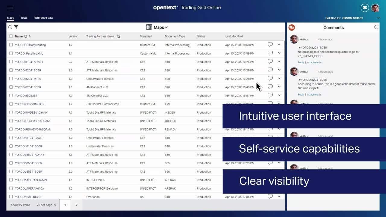 Improve document map development with OpenText Mapping Portal