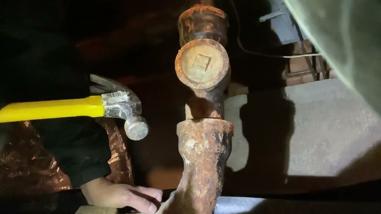 Brass Cap Removal for Sewer Scope