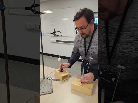 Tuning Forks Magic… (or science!) #inthelab #tuningforks #thatsscience #resonance