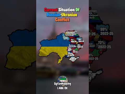 Current Situation Of Russian-Ukrainian Conflict #mapping #geographythroughmaps #map #mapguide #europ