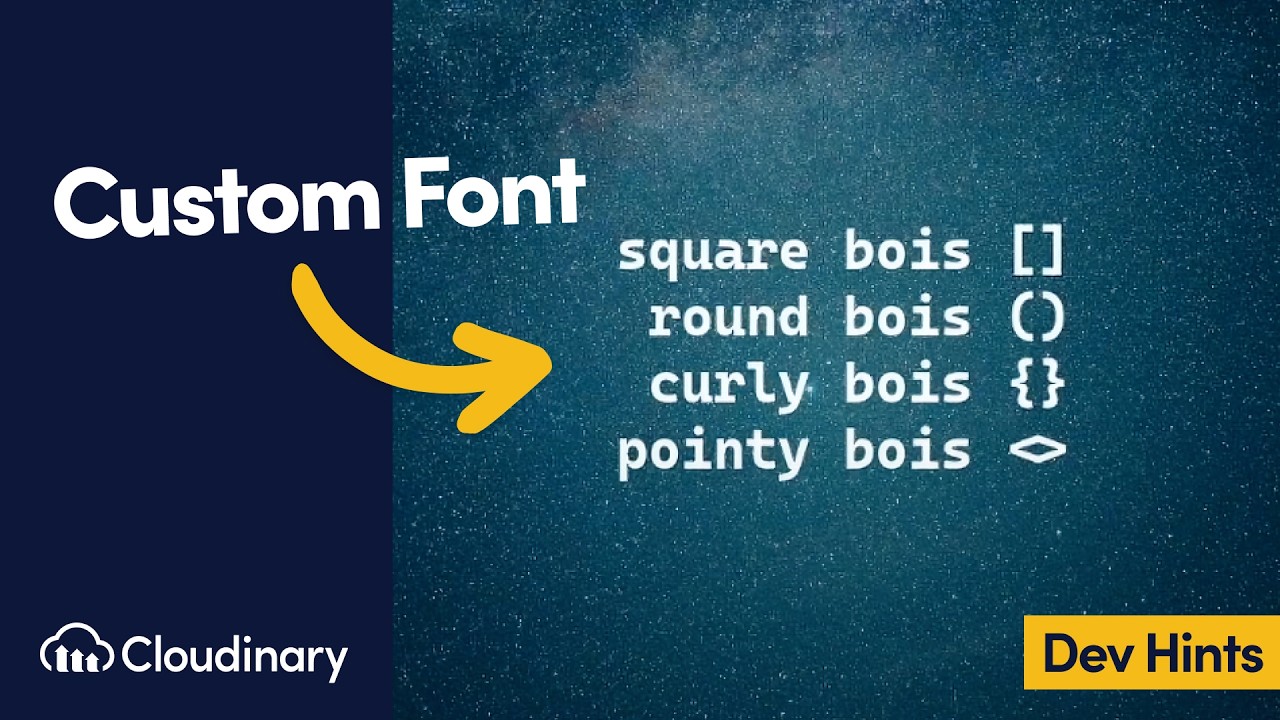 Use Custom Fonts with Text Overlays in Cloudinary - Dev Hints