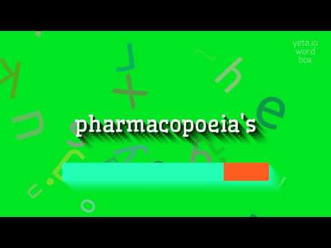 How to say "pharmacopoeia's"! (High Quality Voices)