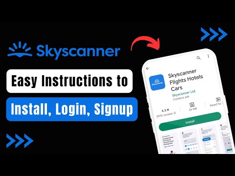 Skyscanner Flight Ticket Booking App - Login / Sign Up
