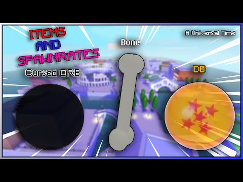 ITEMS and SPAWNRATES Guide for Beginners | A Universal Time