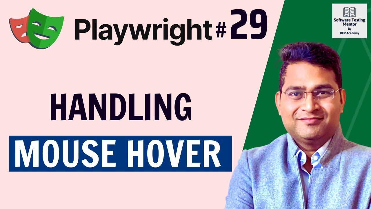 Playwright Tutorial #29 - How to Mouse Hover in Playwright