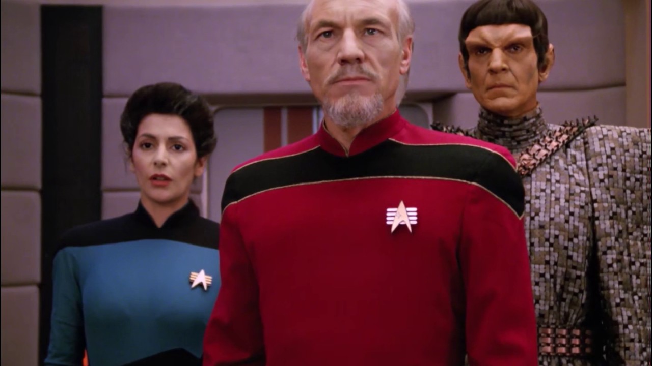 Riker tells Picard to shut up Star Trek TNG (HD)