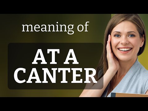 Understanding "At a Canter": An English Phrase Explained