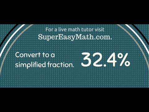 Converting a Percent to a Fraction