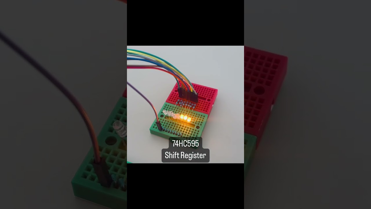 74HC595 Shift Register #HiBit #HiBitDev