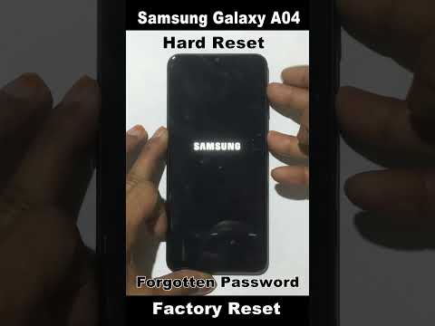 How to Hard Reset Samsung Galaxy A04 | Forgotten Password Factory Reset