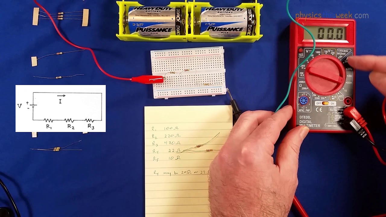 DC Circuits Lab:  Measuring Series Voltages and Currents