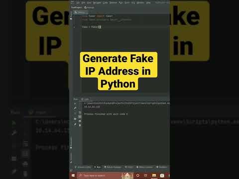 Generate Fake IP Address in Python