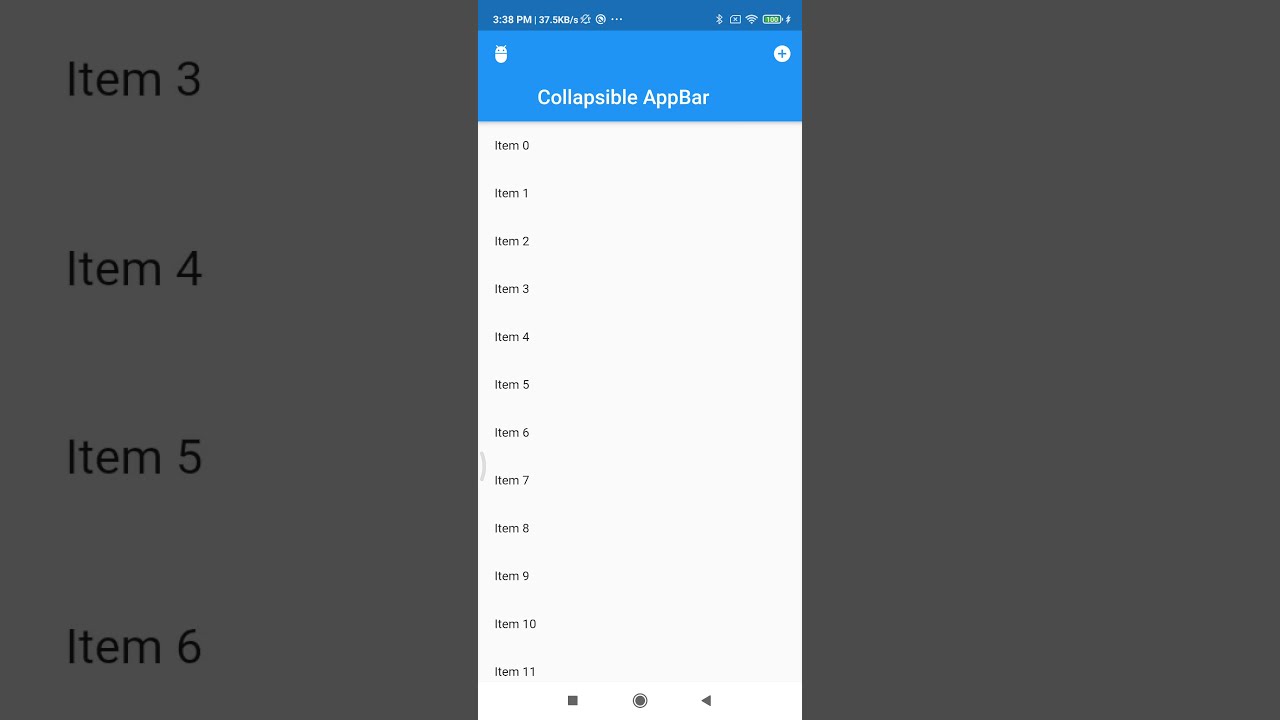 Animated AppBar Using SliverAppBar