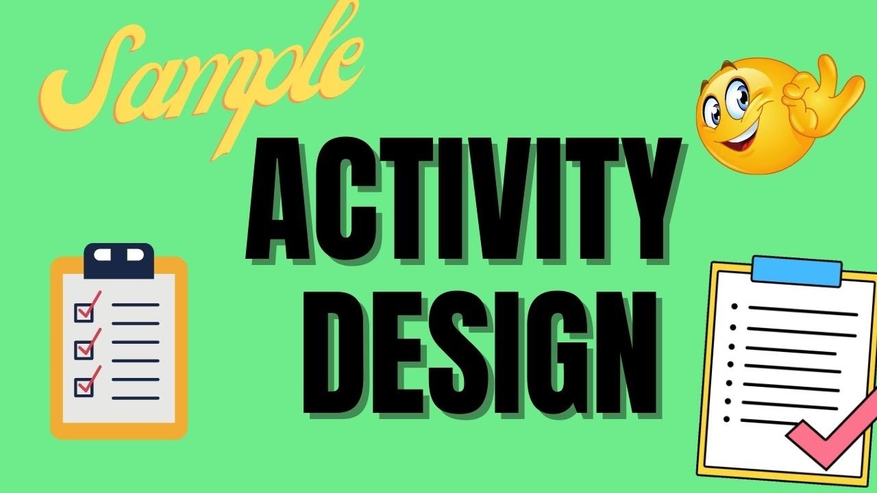 Activity Design Sample l Download Now!