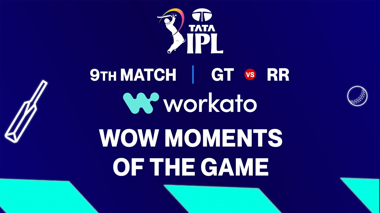 Highlights: 9th Match - Gujarat Titans vs Rajasthan Royals | TATA IPL 2026