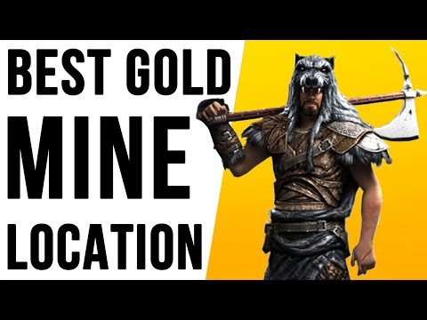 Skyrim Best Gold Mine Location Walkthrough + Secret Chest!