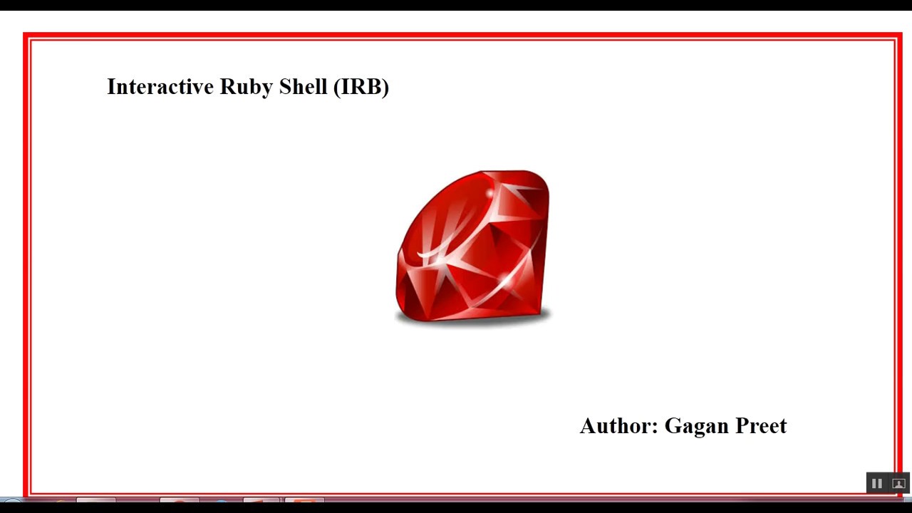 Ruby tutorial: Chapter 2 IRB (Ruby Interactive Shell)